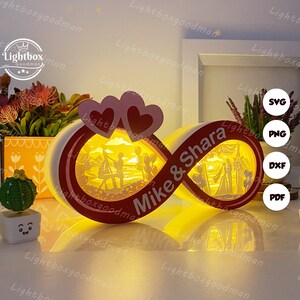 Marry Me Infinity Love Box Shadow Box SVG for Cricut Projects DIY ...