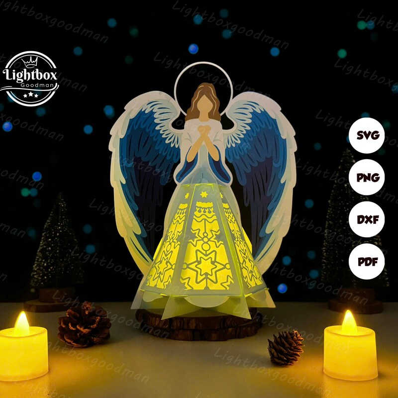 Angel Lantern Svg - Etsy