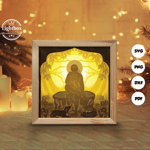 India God 1 Shadow Box Files, Paper Cut Light Box Template Files ...