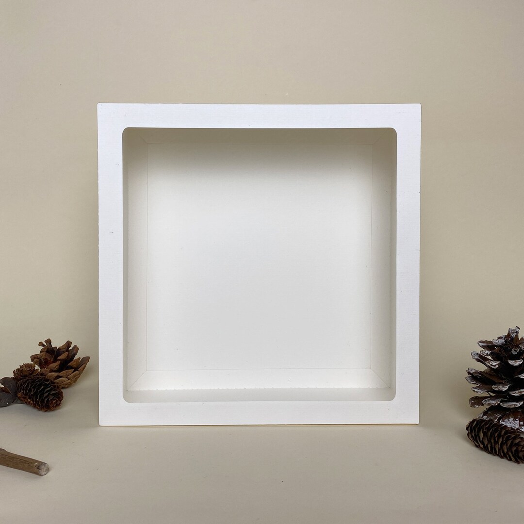 Paper Cut Light Box Frame Template 20.4x20.4 Cm - Shadow Box Template ...
