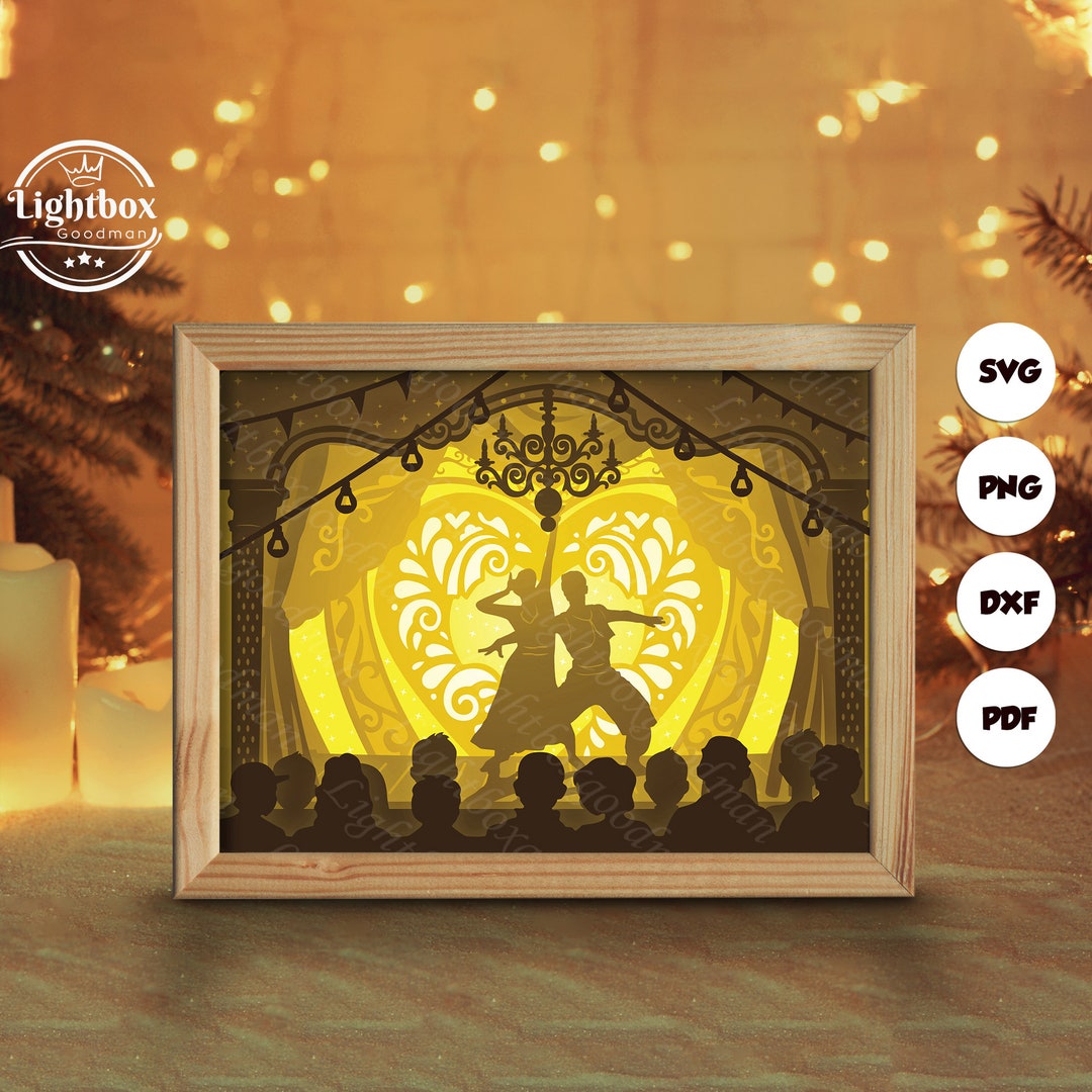 3d Dancer Silhouette, Shadow Box Templates, Paper Cut, Files for Cricut ...