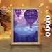 Air Balloons Shadow Box Files, Paper Cut Light Box Template Files ...