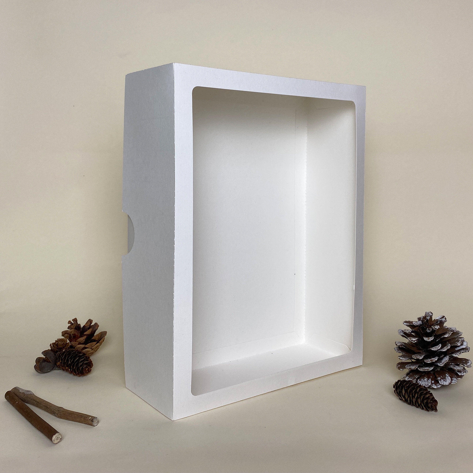 Paper Cut Light Box Frame Template 20.4x26.4 Cm - Shadow Box Template ...
