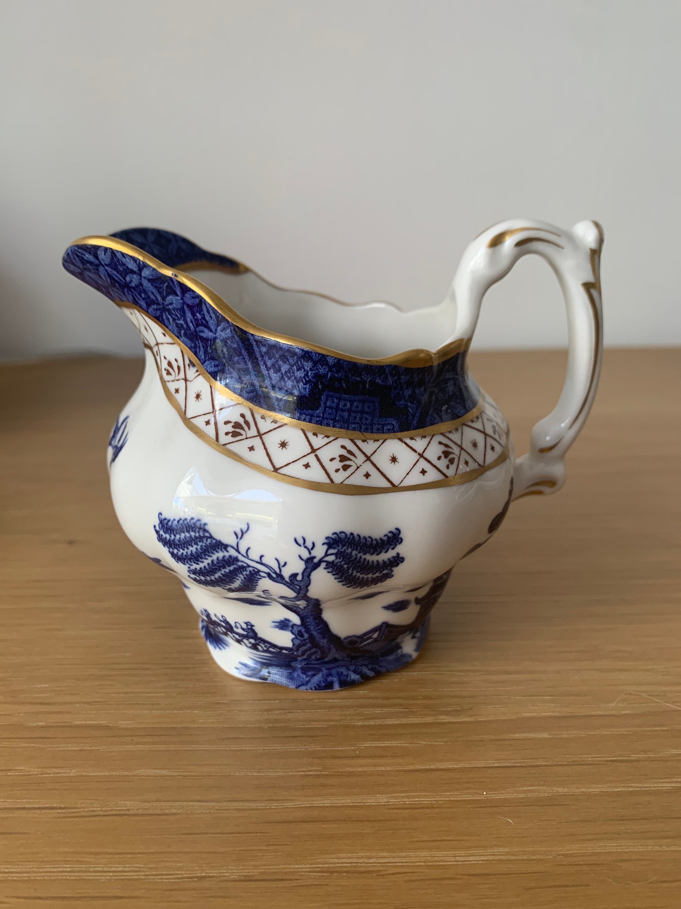 Royal Doulton Booths Real Old Willow Creamer Milk Jug Blue and White ...
