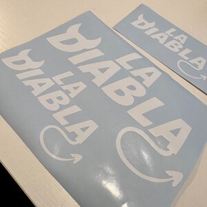 La Diabla Decal / Decal / XAVI / Sticker / Diabla / Corridos / Car ...