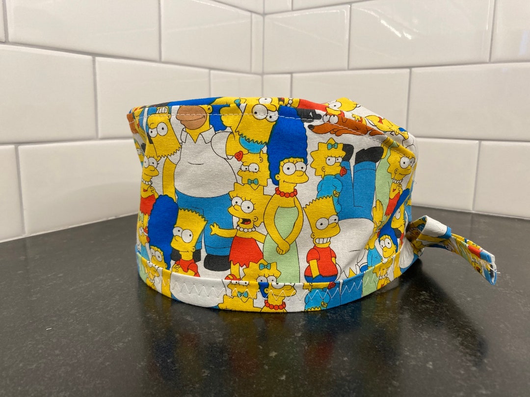 Surgical/scrub Cap - Simpsons (ships Within 24 Hrs) - Etsy