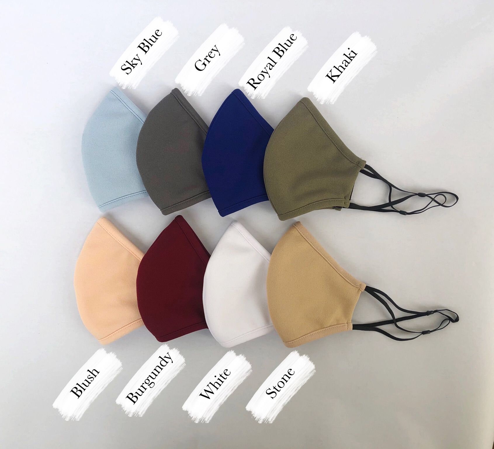 TRIPLE LAYER Face Mask. Made in UK Face Mask. Adjustable | Etsy UK