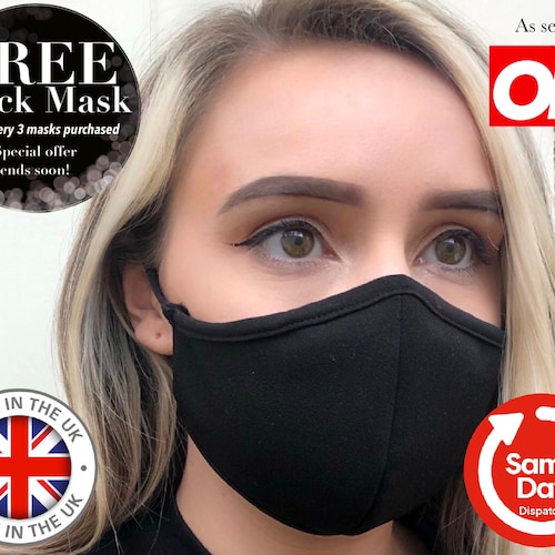 Face Mask With Nose Wire Filter Pocket Washable XL Face Mask - Etsy