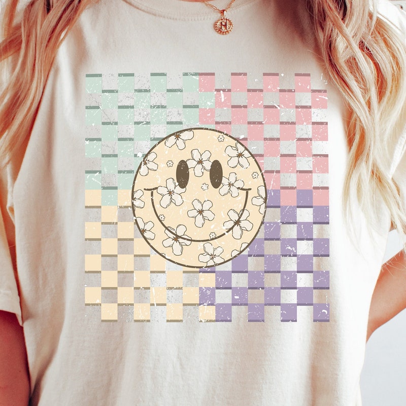 Boho Color Smiley Face - Etsy