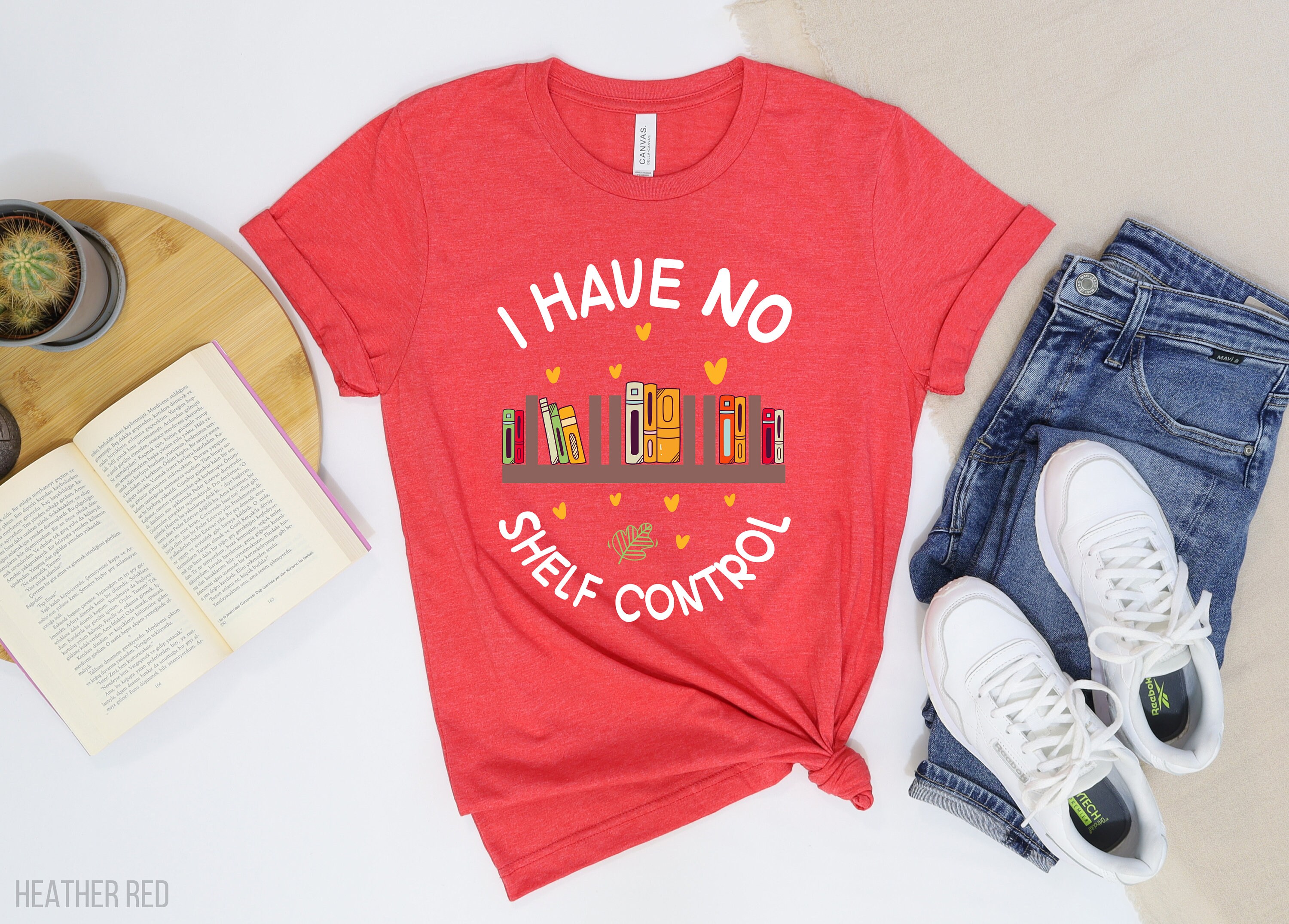 I Have No Shelf Control Shirt, Cute Book Lovers Shirt, Funny Bookworm ...