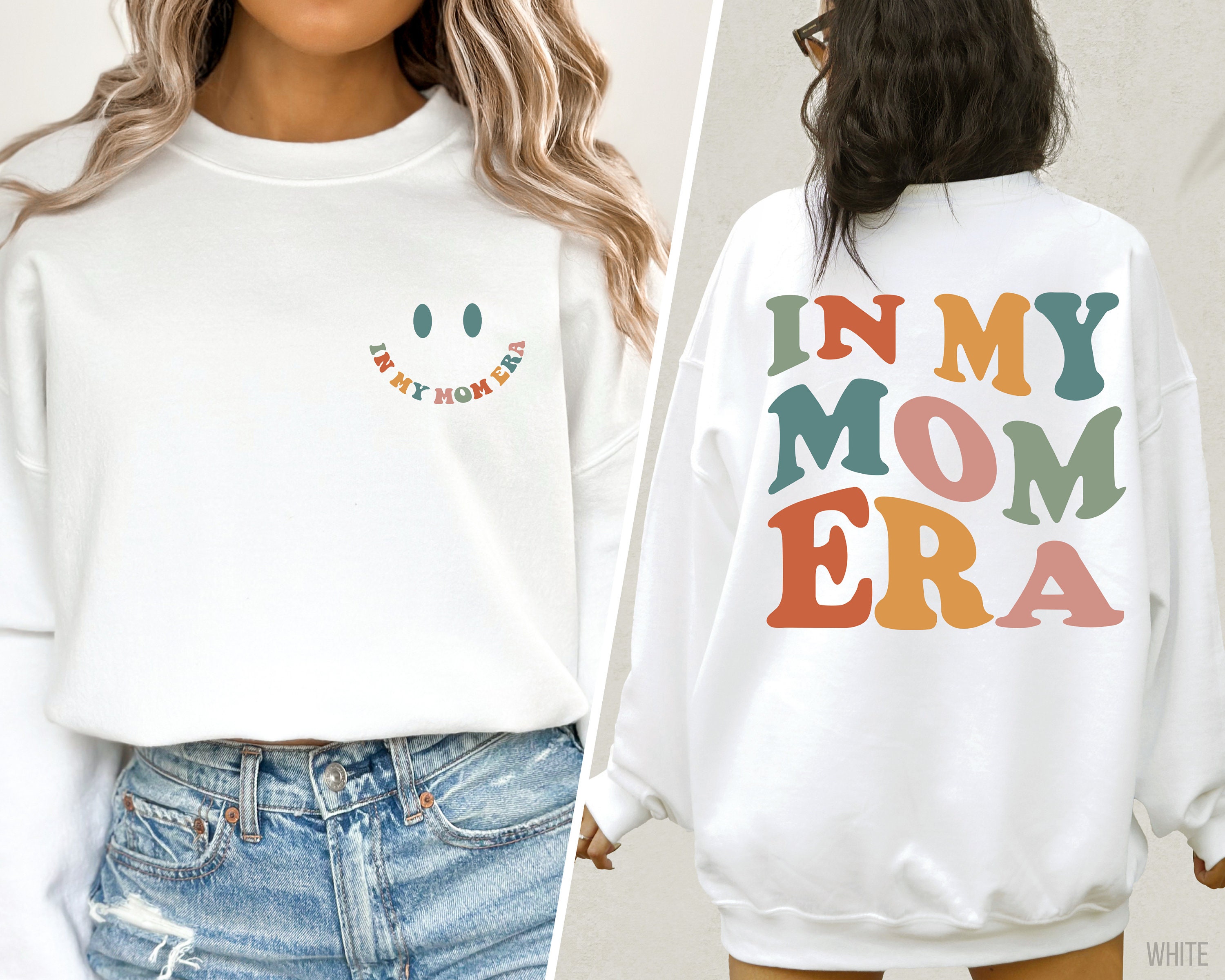 In My Mom Era Sweatshirt, Cute Mama Sweater, Mom Sweatshirt, Mom Era ...