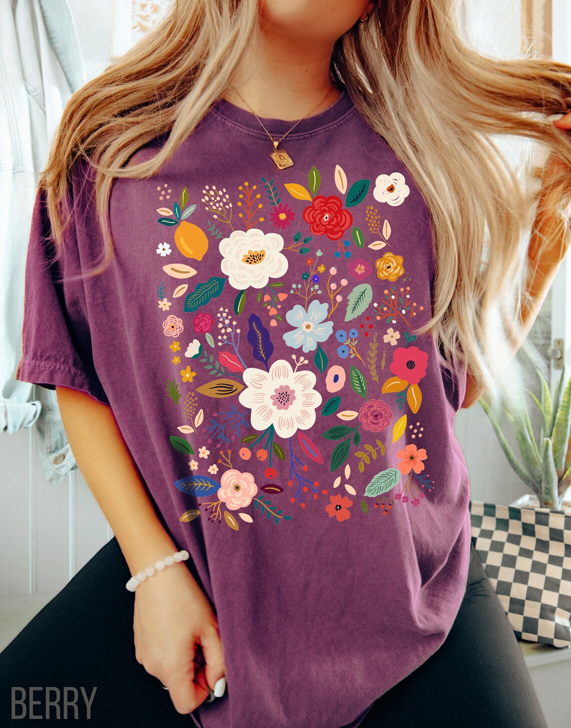 Comfort Colors® Wild Flowers Shirt, Vintage Flower Lover Shirt ...