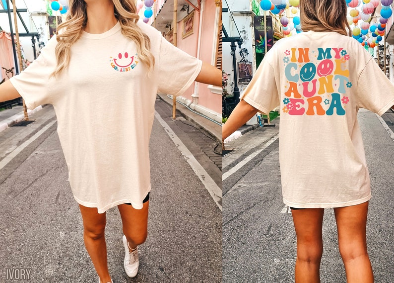 Comfort Colors® in My Cool Aunt Era Shirt, Aunt Shirt, Auntie Shirt ...