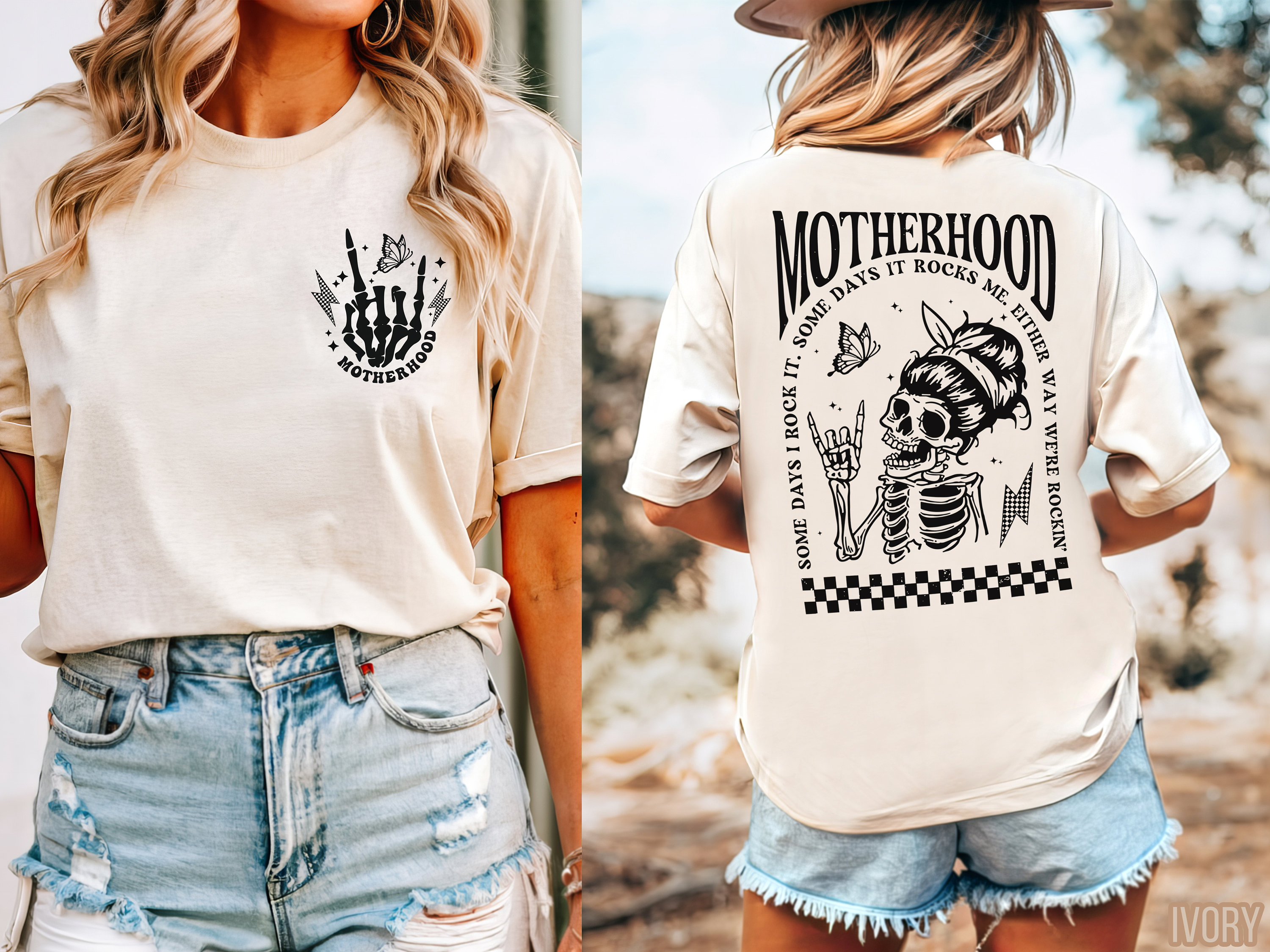 Comfort Colors® Motherhood Shirt, Some Days I Rock It, Rocker Mama ...