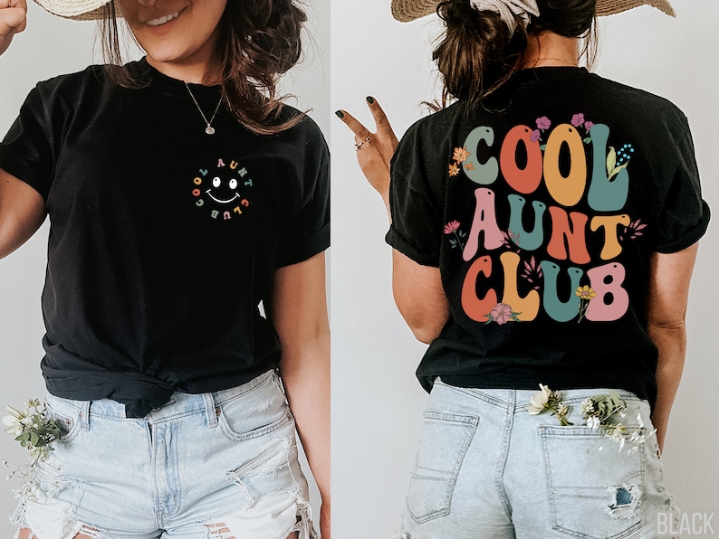 Comfort Colors® Cool Aunt Club Shirt, Cute Auntie Shirt, Cool Aunts ...