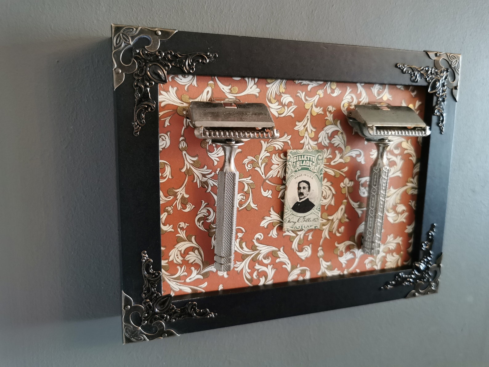 Framed Antique Safety Razors. - Etsy