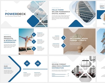 Blue Powerpoint Presentation Template Navy Dark Blue, Clean Business ...
