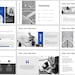 Blue and Black Powerpoint Presentation Template, Clean Business Pitch ...