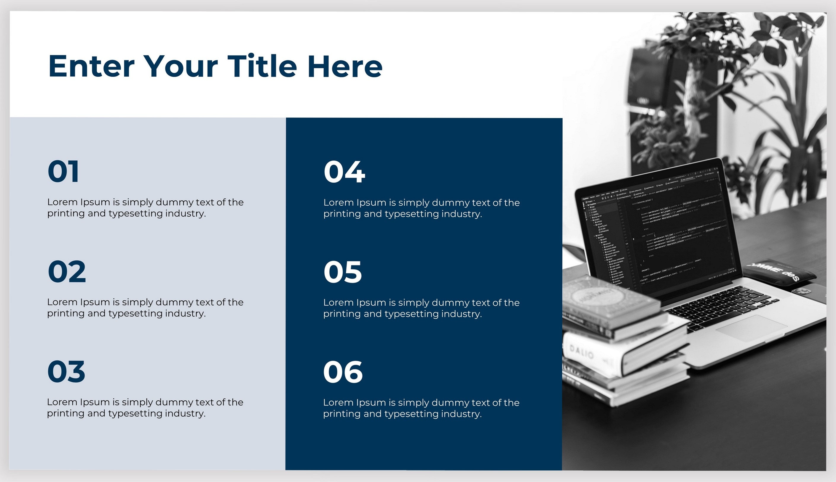 Blue Powerpoint Presentation Template Navy Dark Blue Clean - Etsy