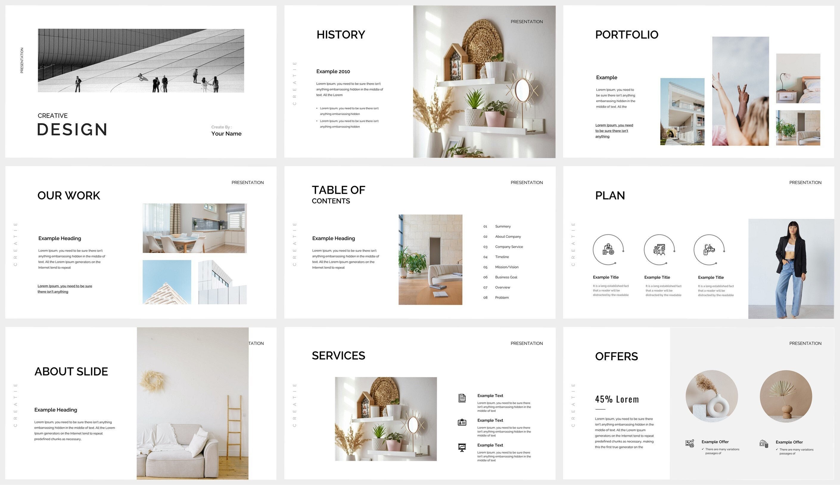 Creative and Modern Magazine Style Powerpoint Presentation Template ...