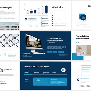 Blue Powerpoint Presentation Template Navy Dark Blue, Clean Business ...