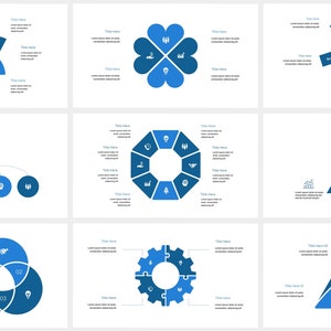 Blue Presentation, Clean Business Pitch Deck Template, Simple ...