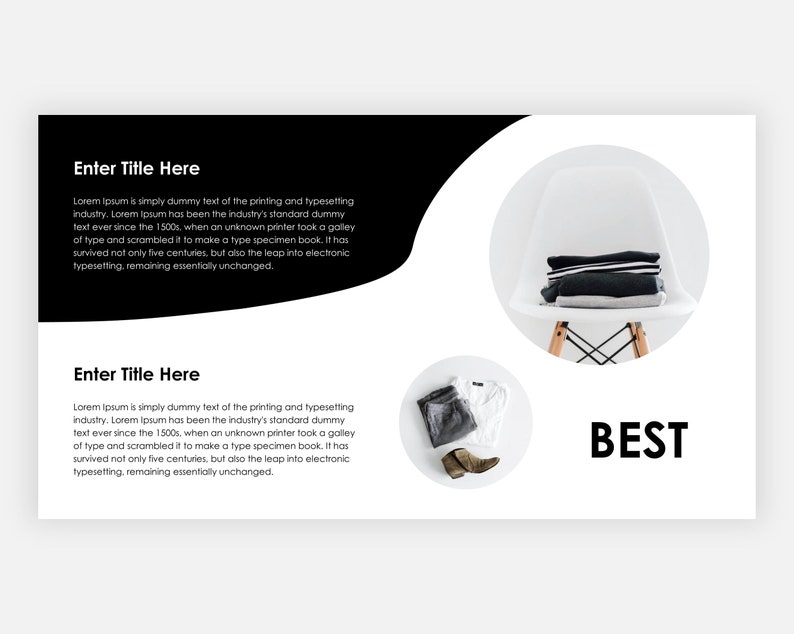 Appealing and Minimal Magazine Style Powerpoint Presentation - Etsy