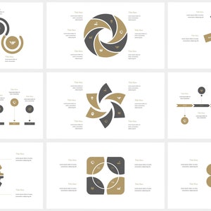 Gold Powerpoint Presentation Template, Minimal Modern Presentation ...