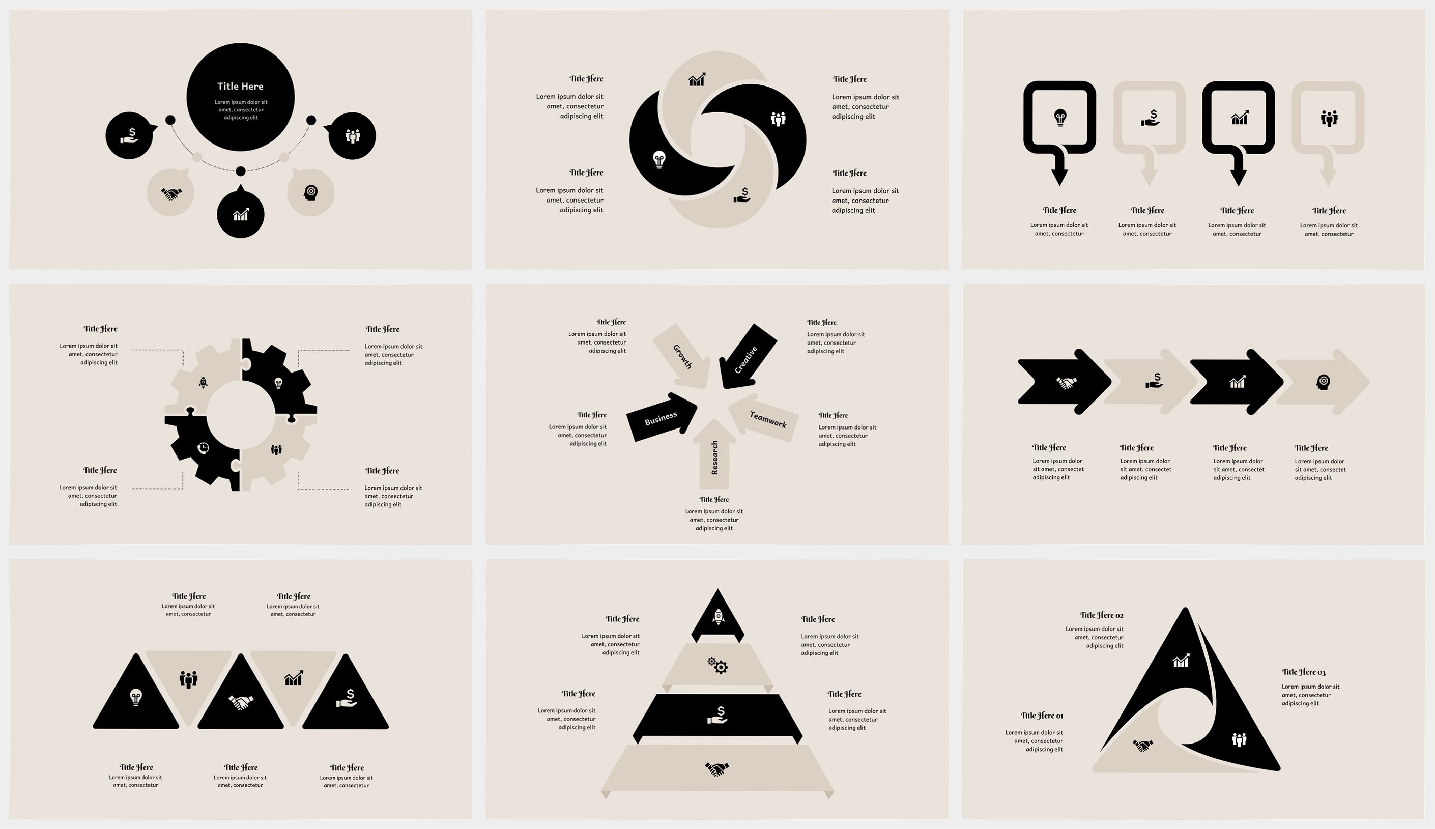 Beige Powerpoint Presentation Template, Minimal Modern Presentation ...