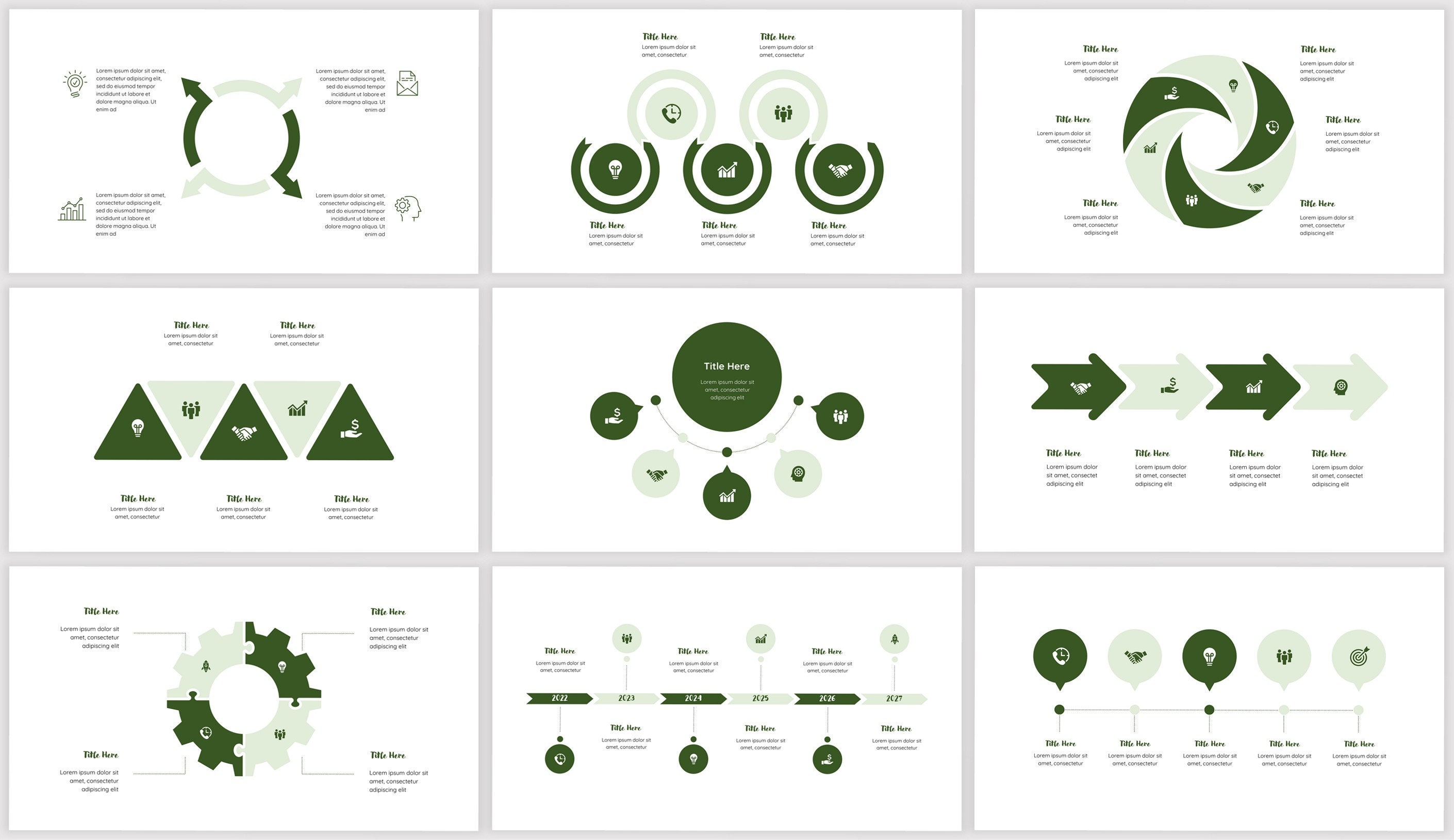 Green Powerpoint Presentation Template, Magazine Style Editable ...