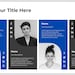 Blue and Black Powerpoint Presentation Template, Clean Business Pitch ...