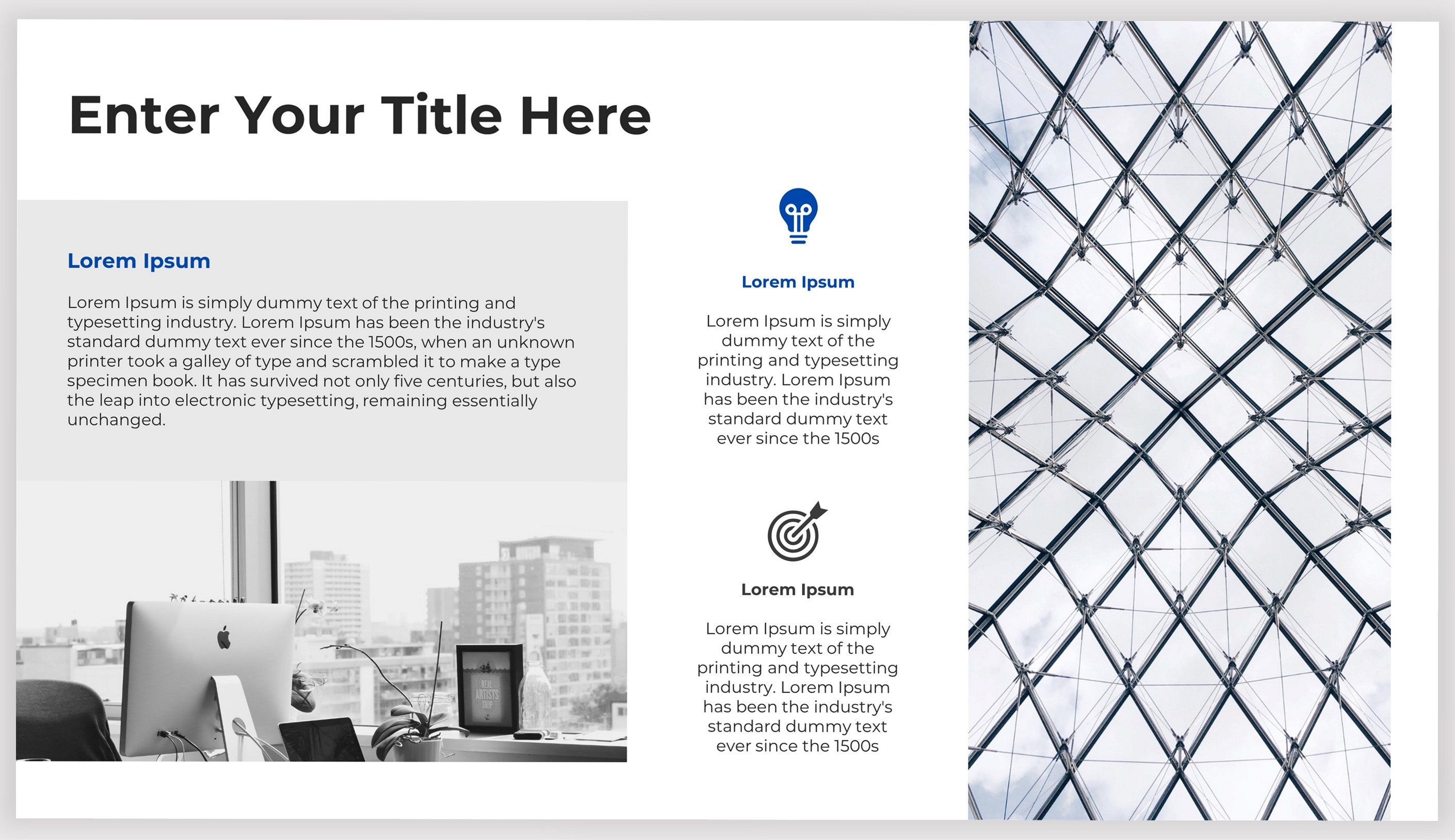 Blue and Black Powerpoint Presentation Template, Clean Business Pitch ...