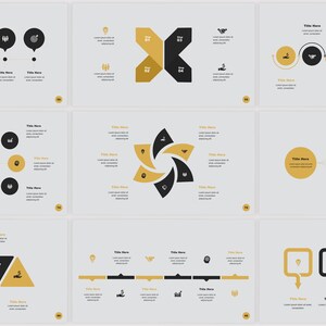 Yellow and Gray Minimal Modern Presentation, Clean Business Pitch Deck ...