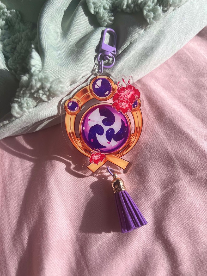 Genshin Impact Vision Keychains - Etsy
