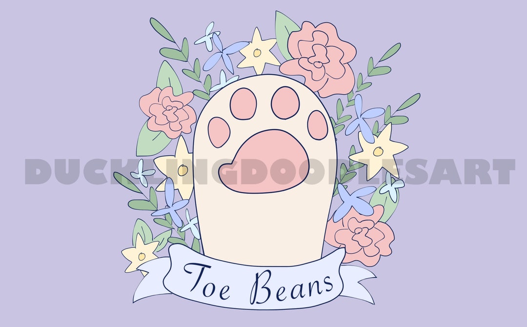 Toe Beans Sticker - Etsy