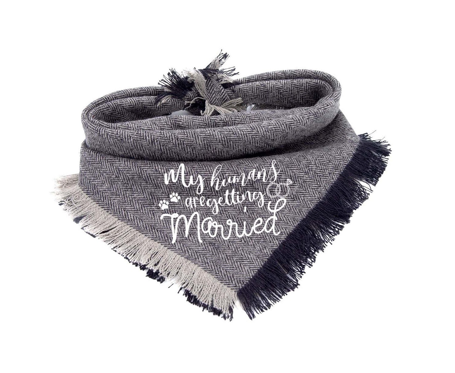 Custom Wedding Bandana My Humans Are Getting Married Wedding - Etsy