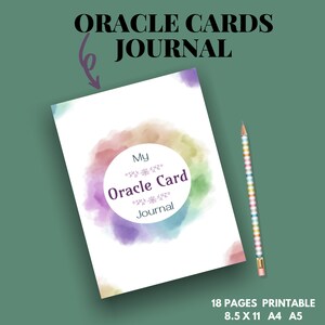 Oracle Card Journal, Tarot Card Journal, Spirituality, Divine Guidance ...