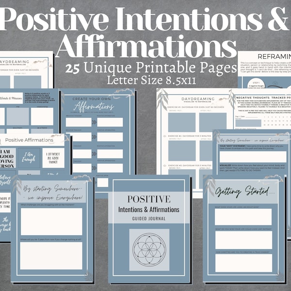 Positive Affirmations Calendar - Etsy