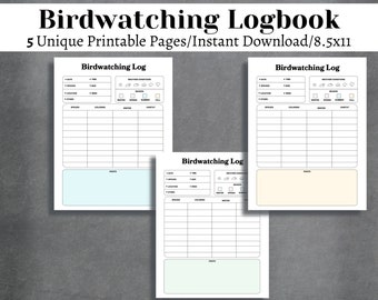 Birding Printable - Etsy