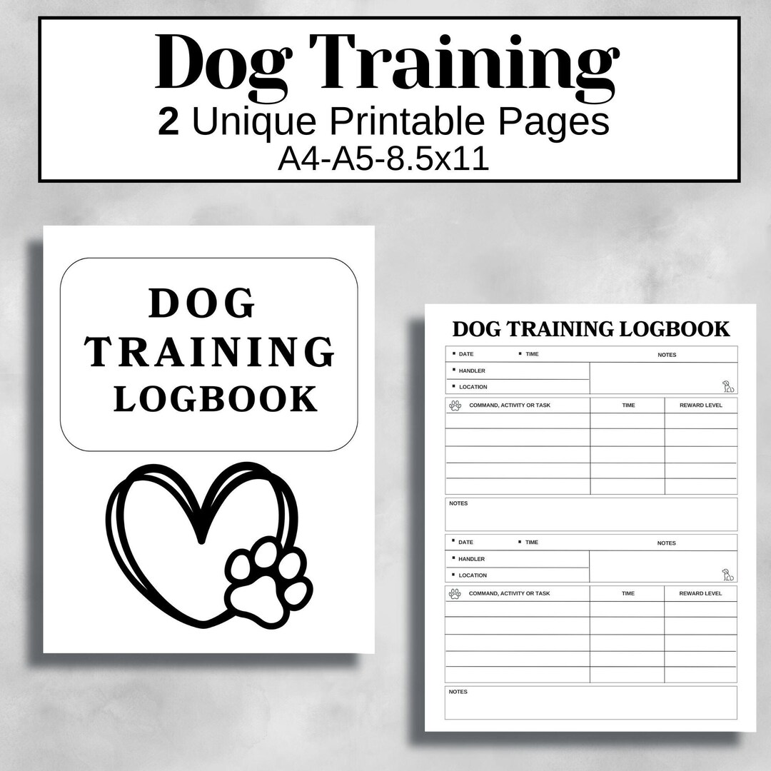 Dog Training Planner, Puppy Training Tracker, Socialization Checklist ...