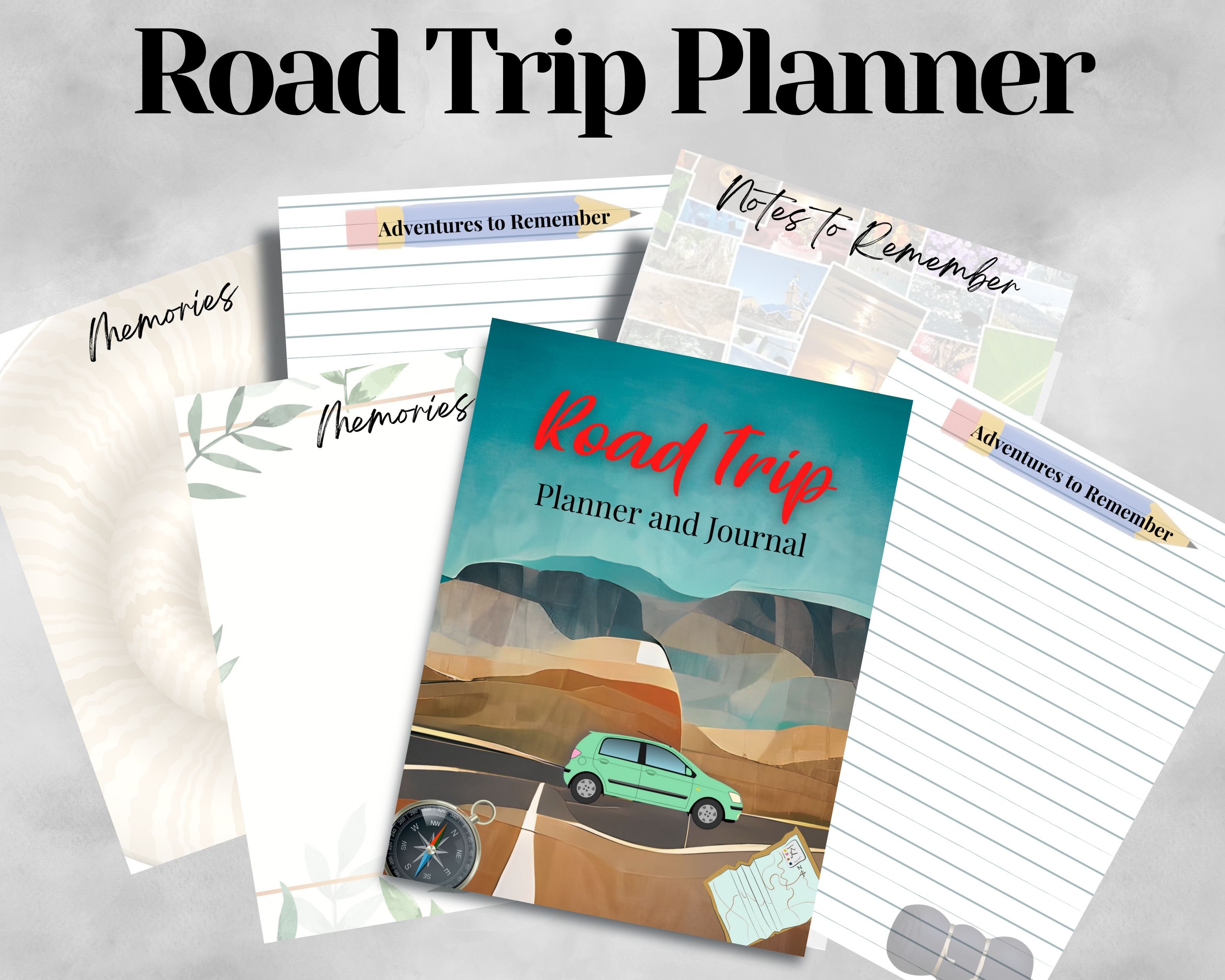 Road Trip Planner, Family Getaway, Girls Trip, Travel Journal, Travel ...