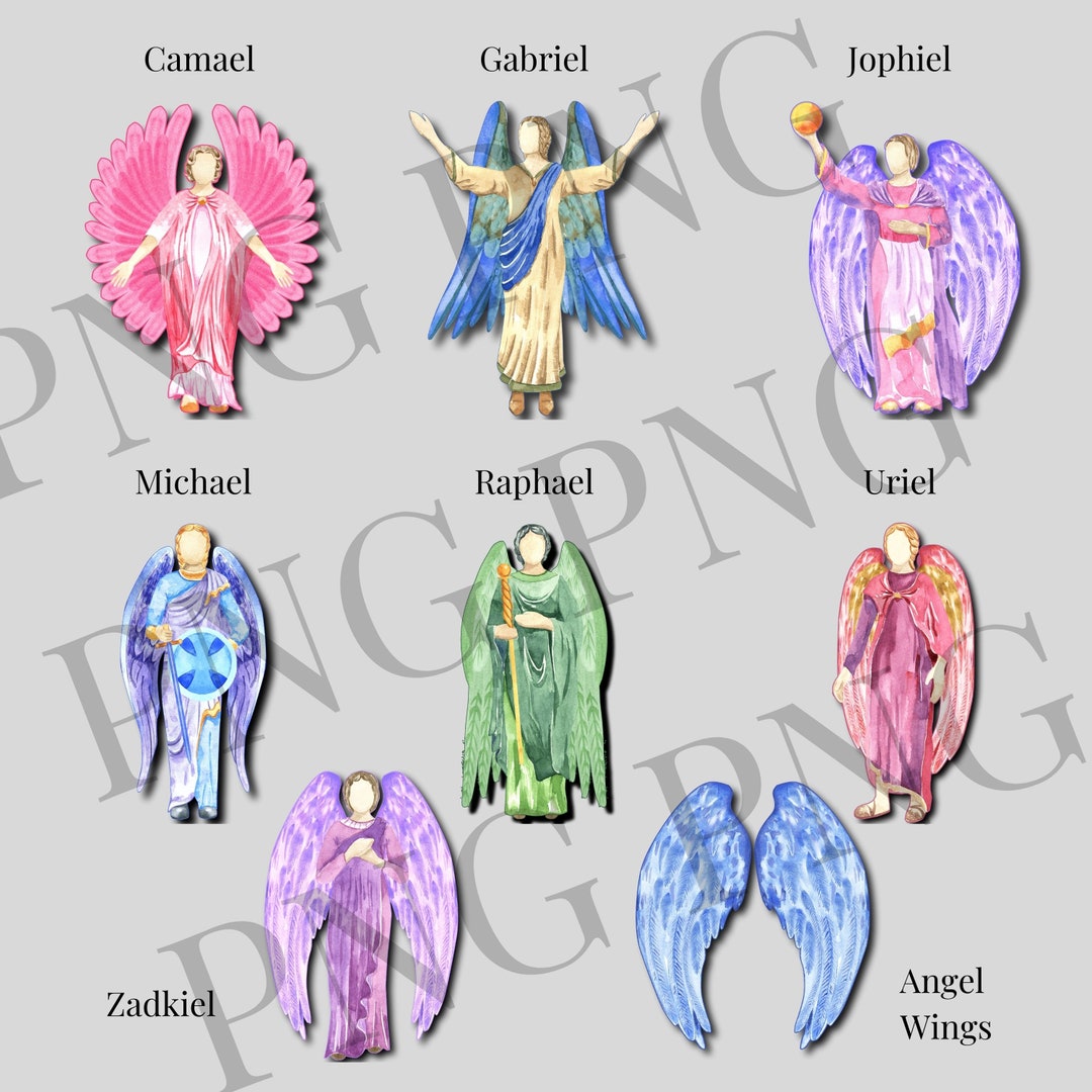 Archangel Digital Stickers, Angel Digital Stickers, Angel Wings, Hand ...