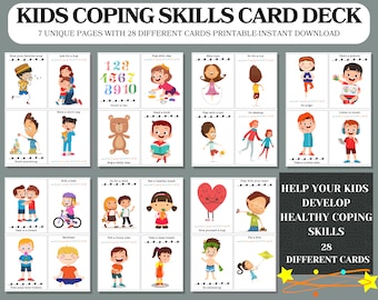Coping Skills Flashcards for Kids: Emotional Regulation (PDF) - Etsy UK