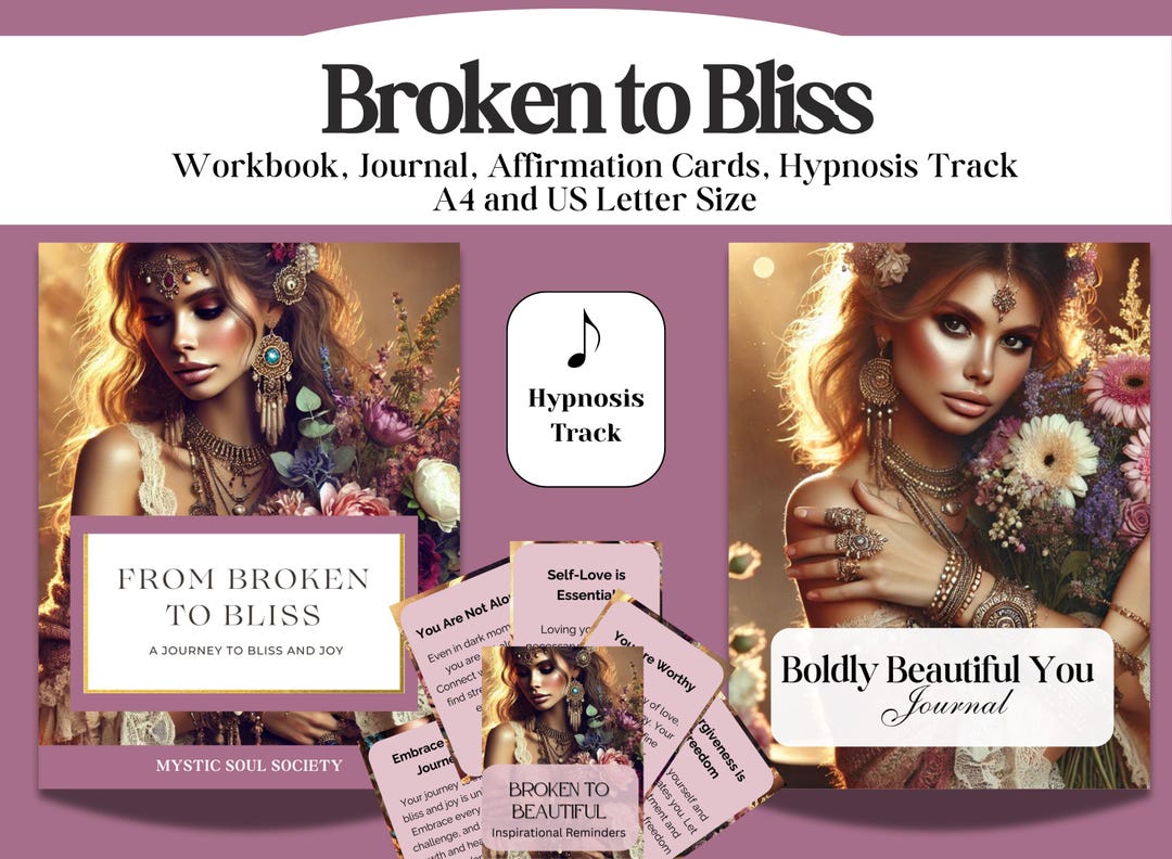 Broken to Bliss Transformation Workbook | Self Love Journal ...