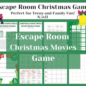 Christmas Escape Room Game, DIY Printable Game Kit for Kids, the Great ...
