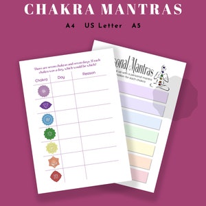 Chakra Healing Journal, Heal Your Seven Chakras, Chakra Worksheets ...