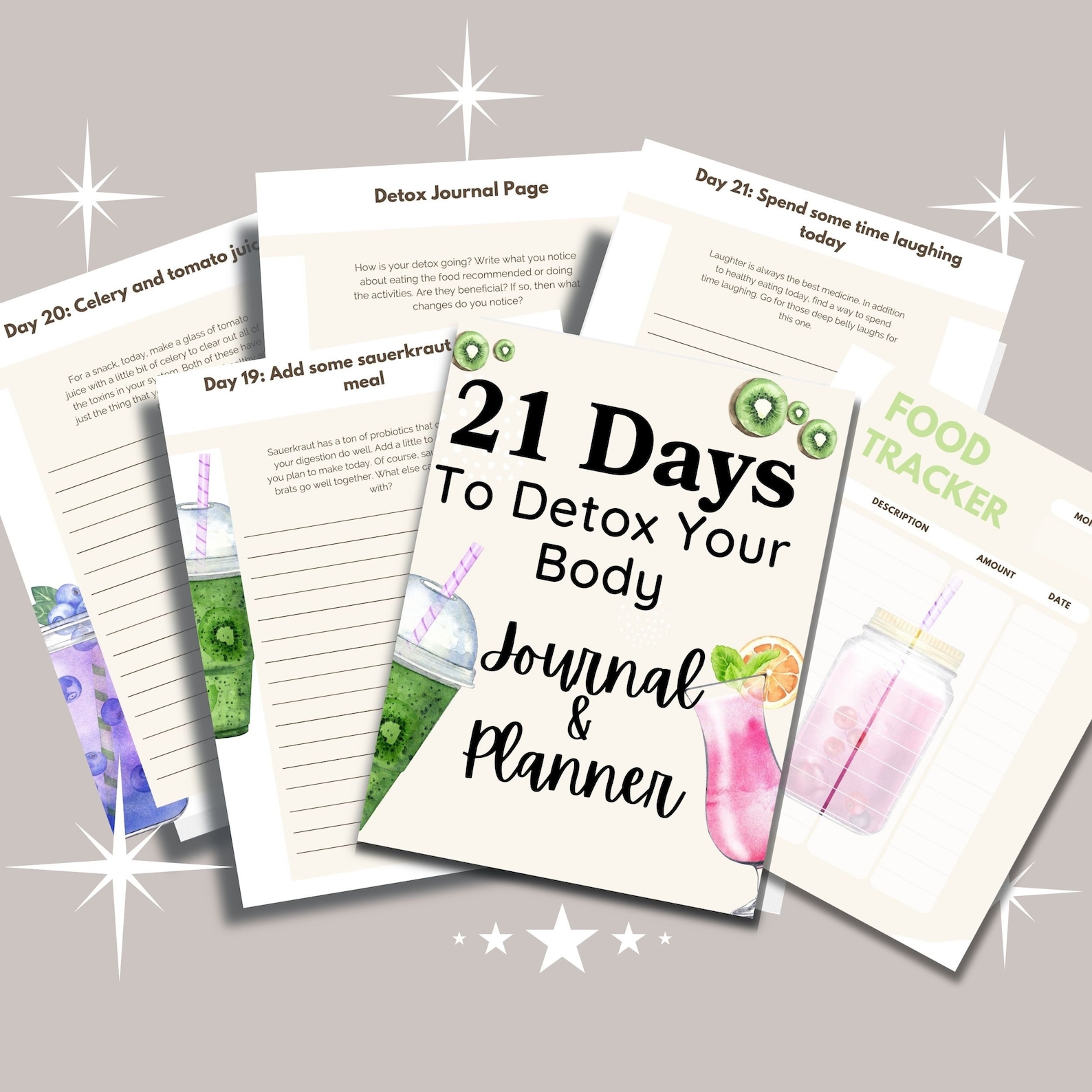 Detox Planner, Revitalize Your Body and Mind, Printable Planner - Etsy