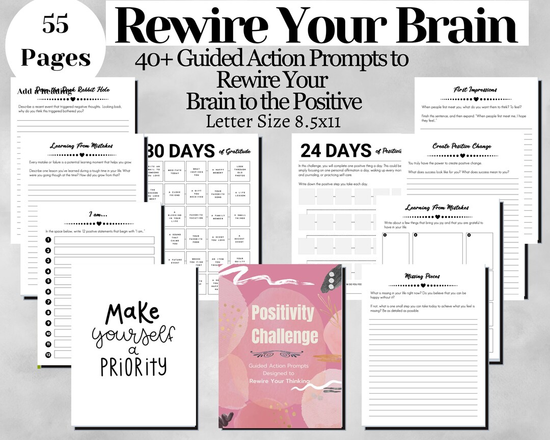 Anxiety Journal, Growth Mindset Journal, Mindset Therapy, Wellness ...