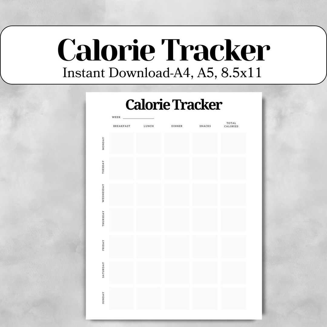 Calorie Tracker, Meal Planner, Food Journal, Meal Prep, Food Diary ...