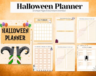 Printable Spooky Planner - Etsy